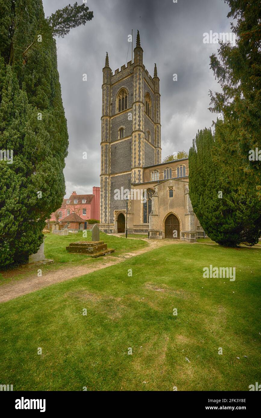 st mary's church dedham Stock Photo - Alamy