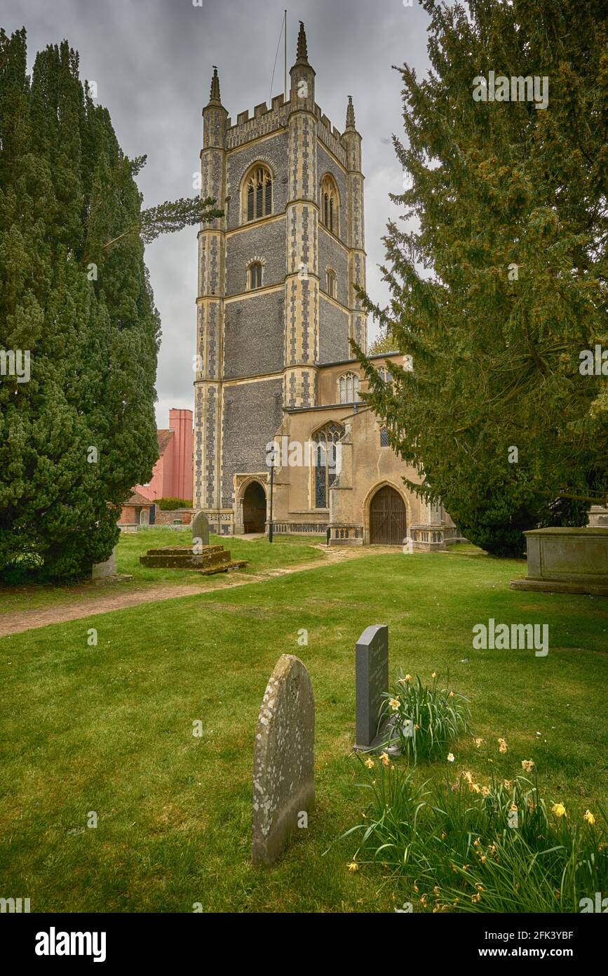 st mary's church dedham Stock Photo - Alamy