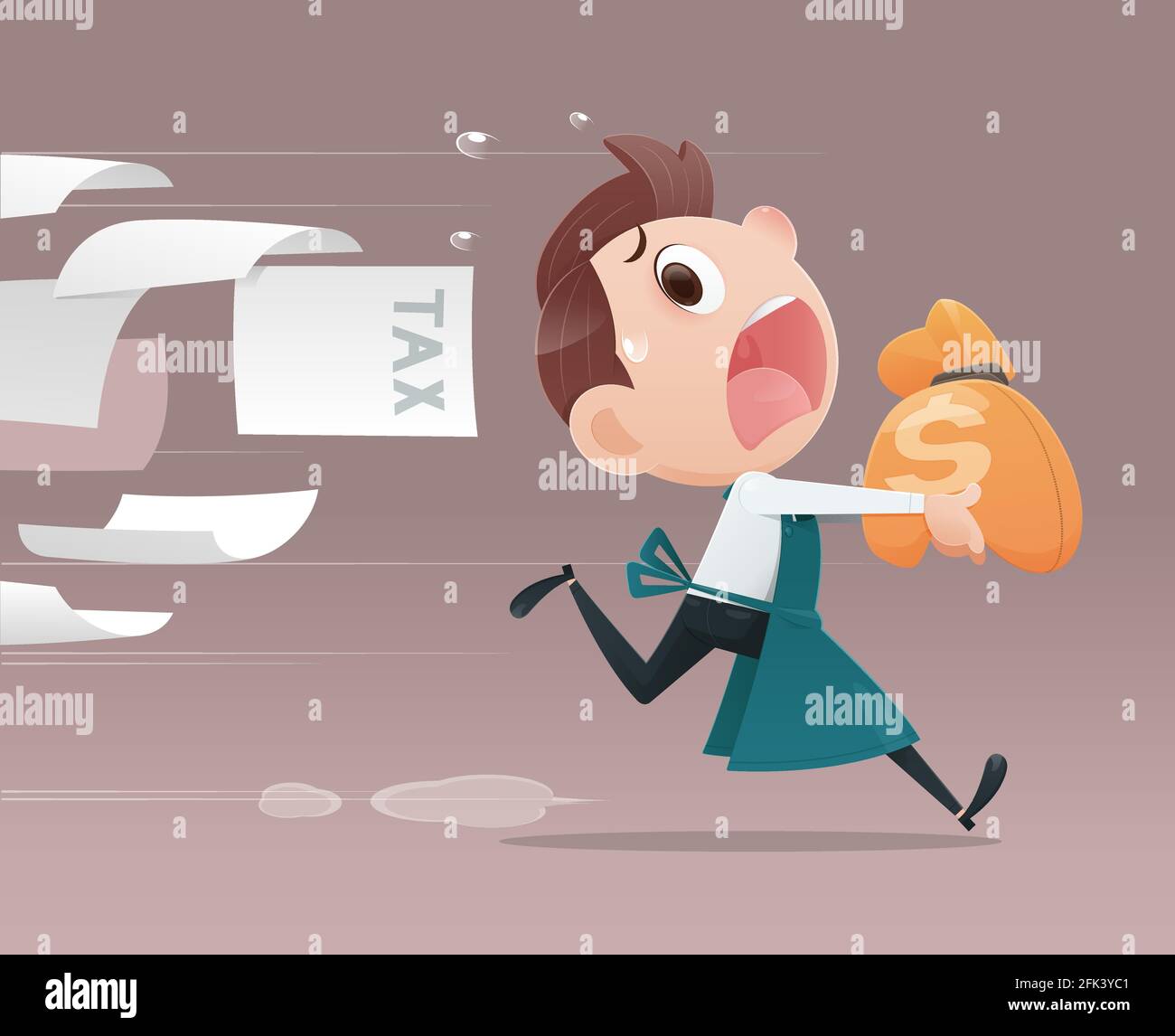 Tax form cartoon hi-res stock photography and images - Alamy