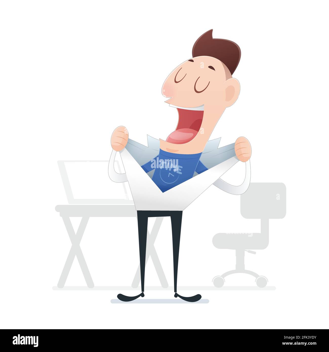 Overtime man Cut Out Stock Images & Pictures - Alamy