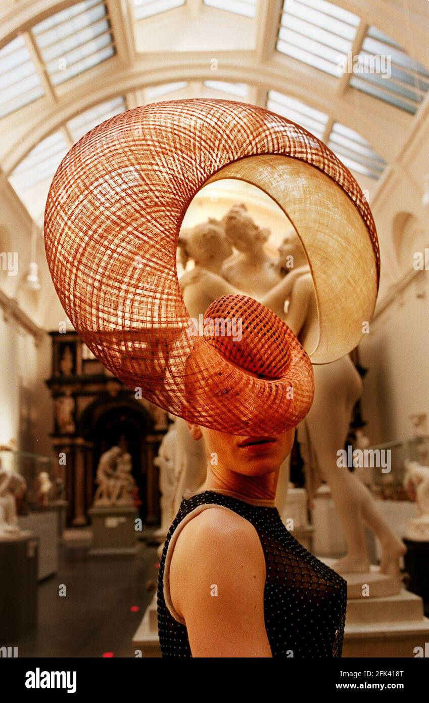 Fashion in Motion Exhibtion at the V and A May 1999Alla Samarina wears ...