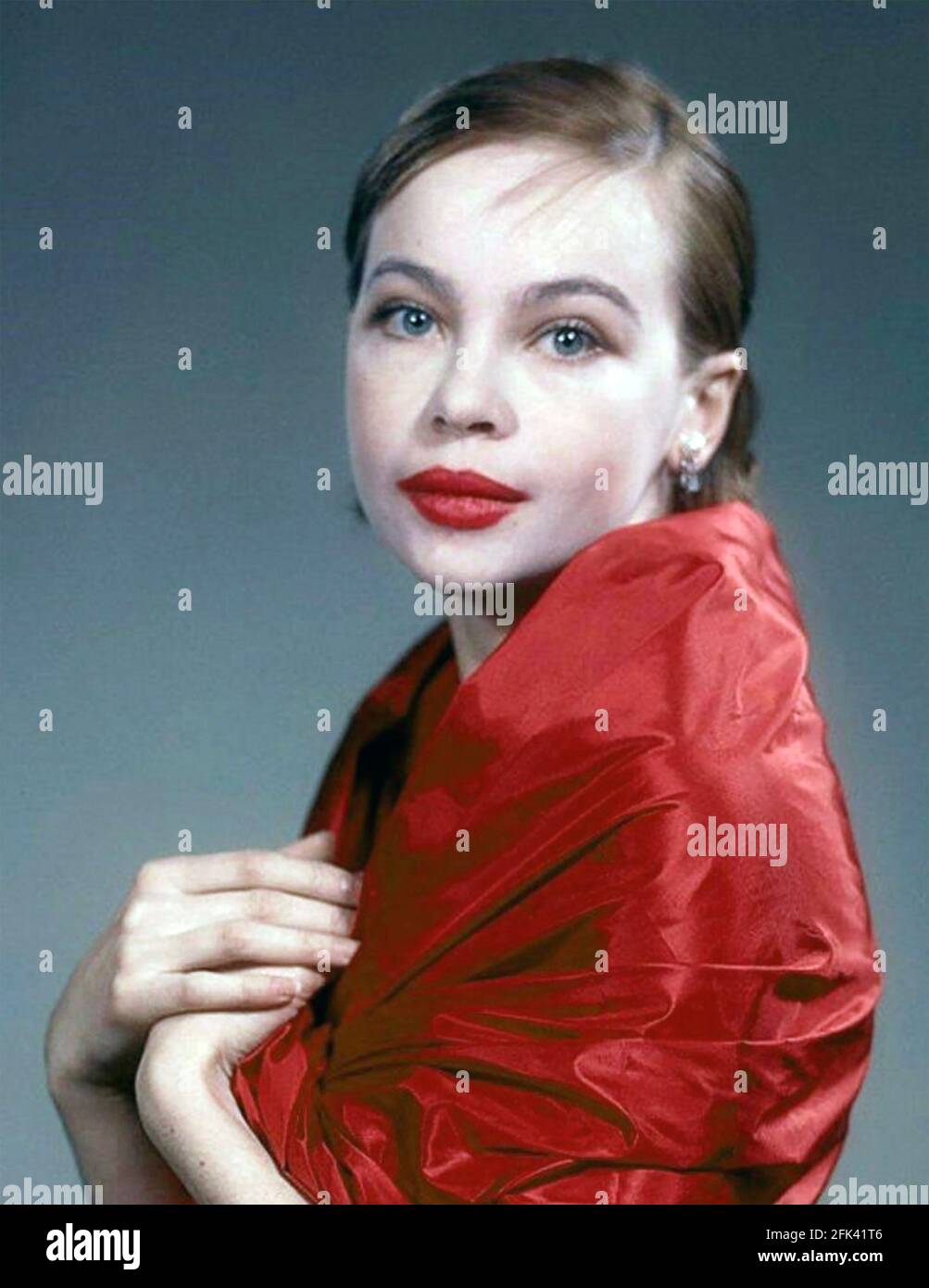 LESLIE CARON Franco-American film actress and dancer about 1955 Stock ...