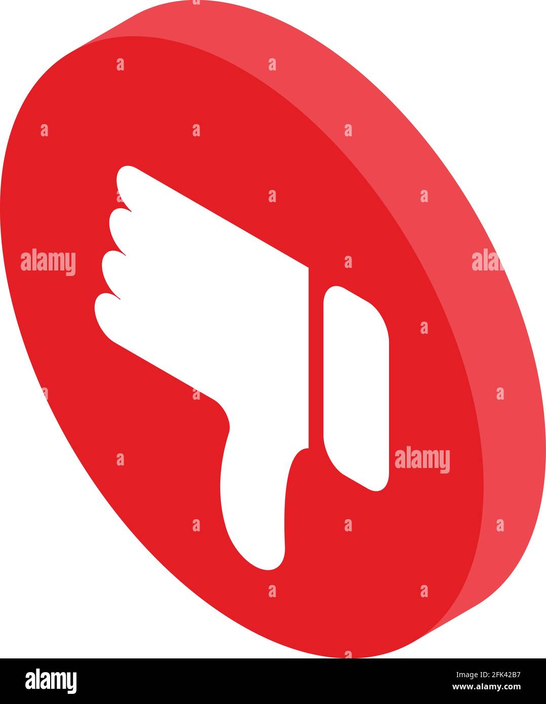 Isometric red button in hi-res stock photography and images - Alamy