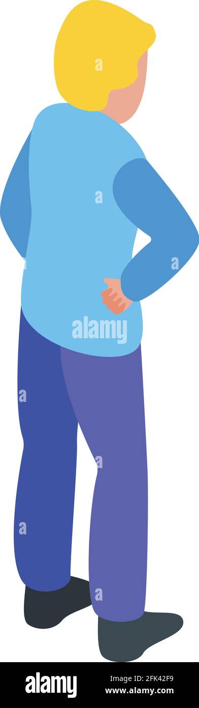 Disobedient boy icon. Isometric of Disobedient boy vector icon for web ...