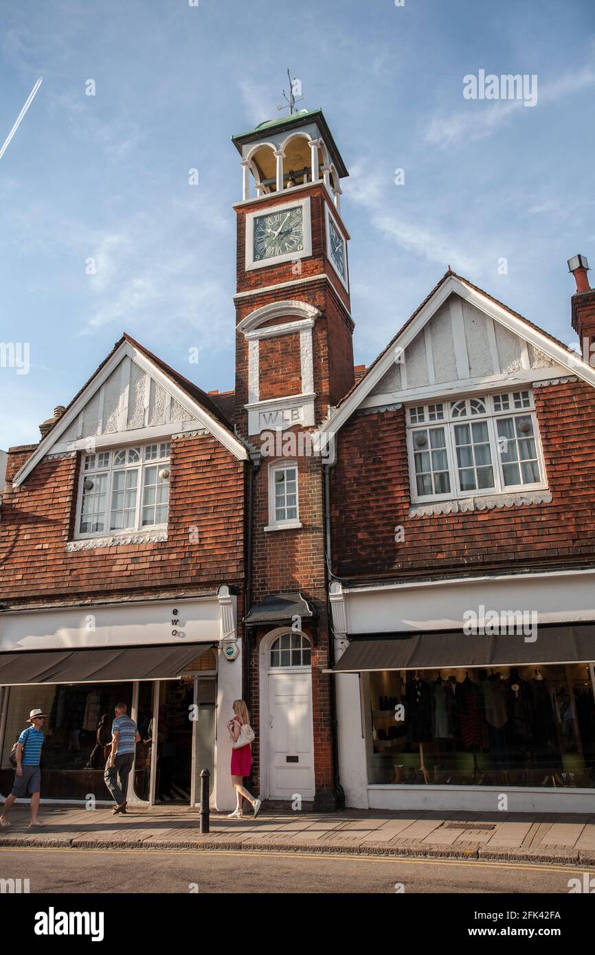 The Clock Tower in Wimbledon Village, home to the Championships tennis ...