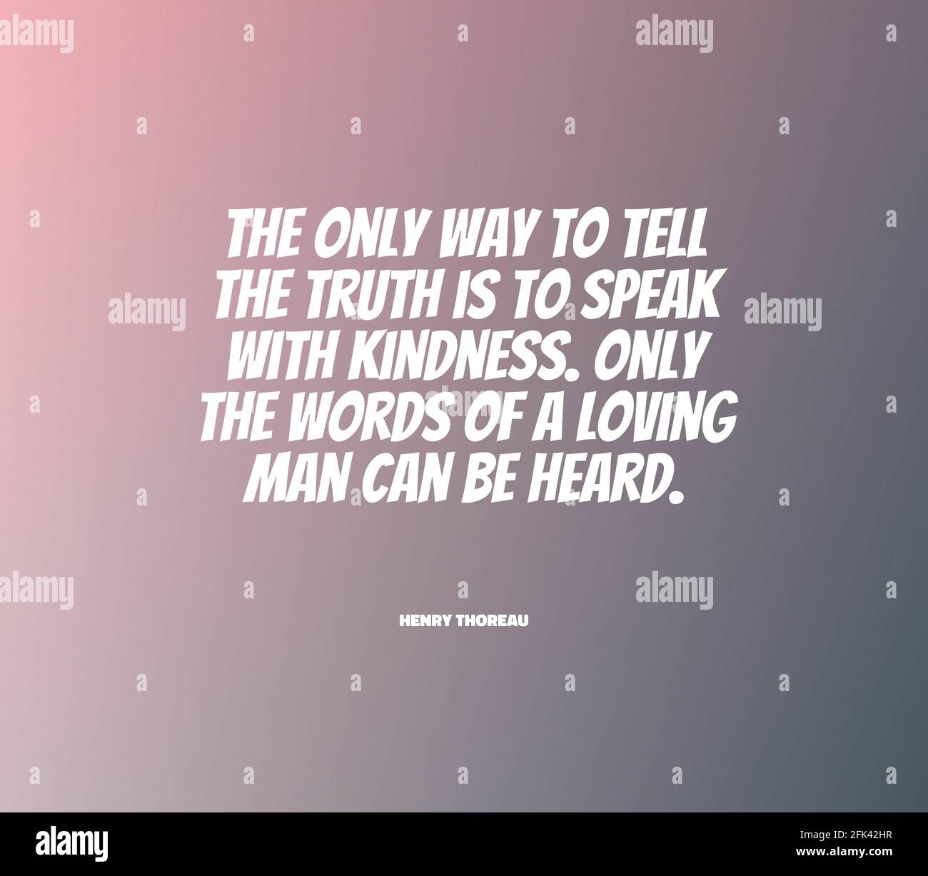 Quote about kindness on a gradient background Stock Photo - Alamy