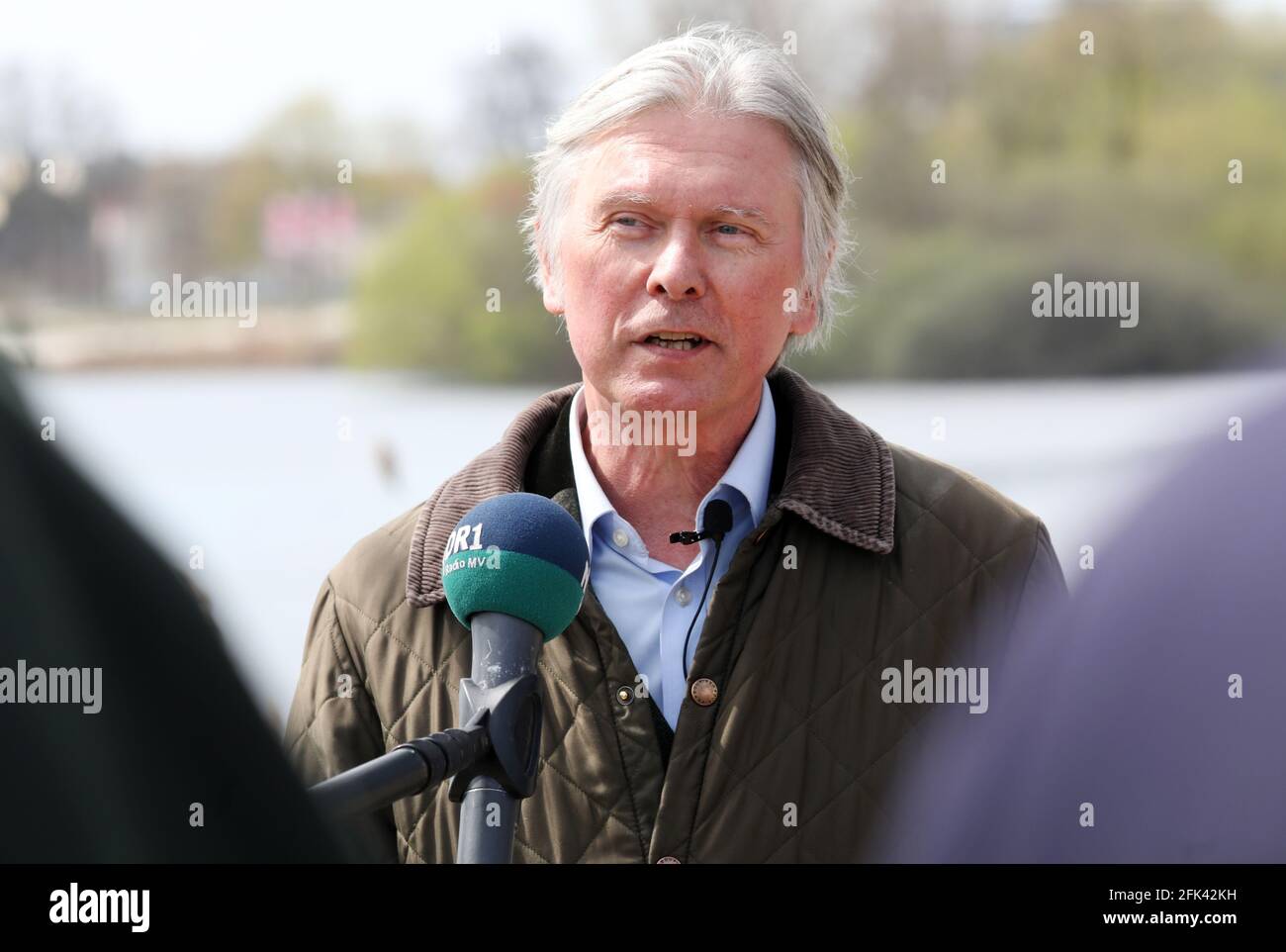 Schwerin, Germany. 28th Apr, 2021. Hans Jürgen Wendel, rector of ...