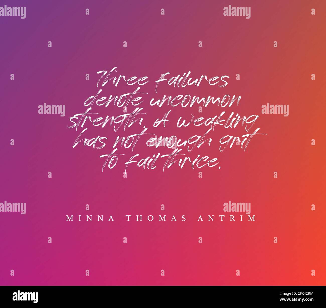 Motivational quote about having enough strength to try again gradient ...