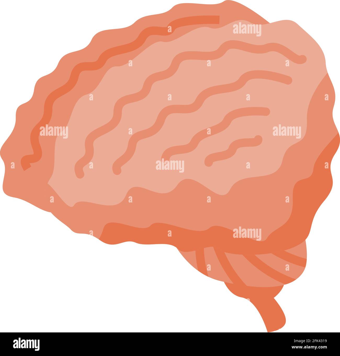 Human brain icon. Isometric of Human brain vector icon for web design ...
