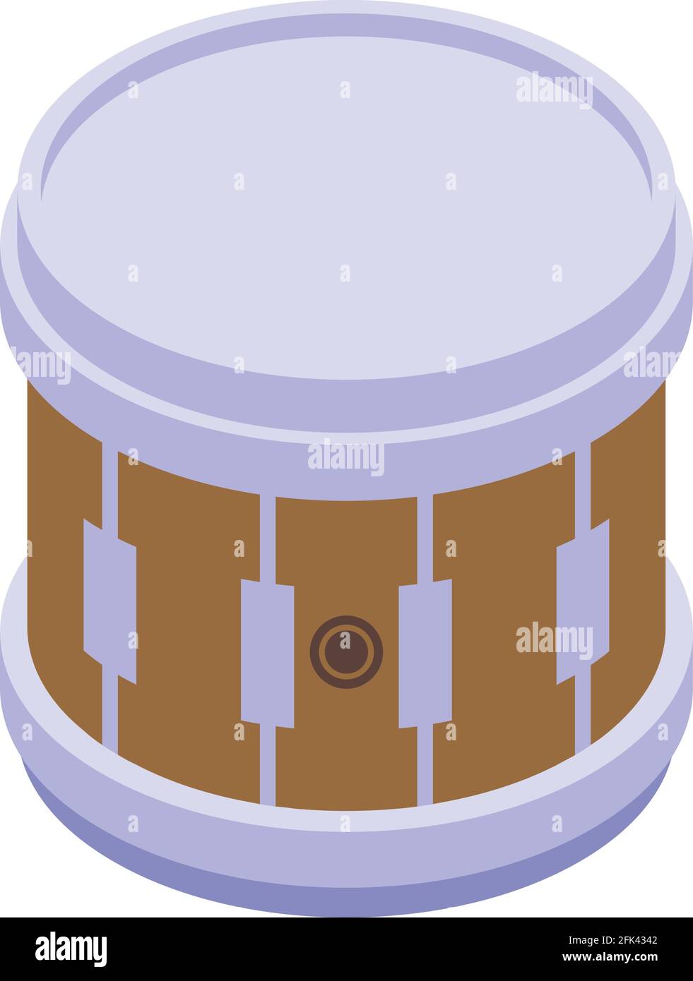 Bongo drum icon. Isometric of Bongo drum vector icon for web design ...