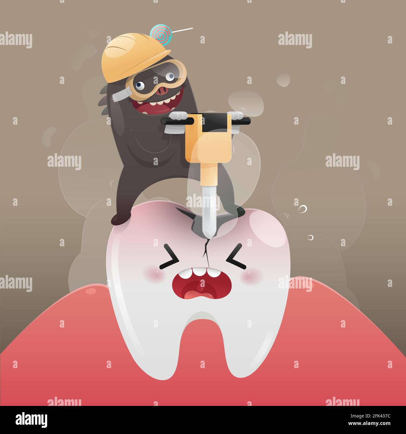Causes of bad teeth Stock Vector Images - Alamy