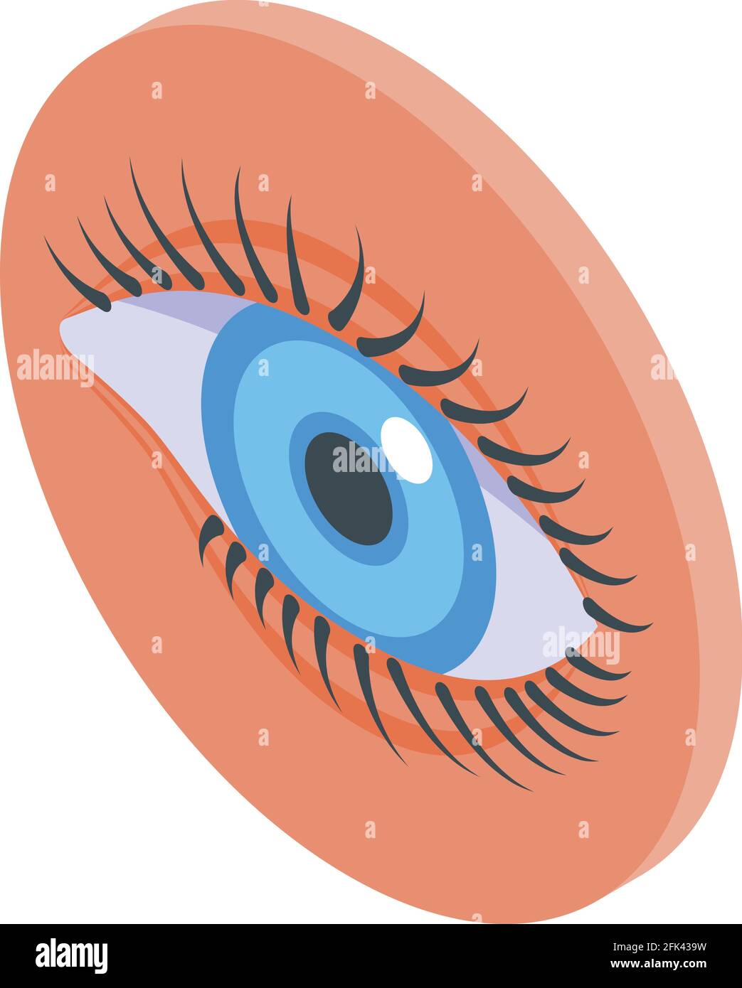Eye vision icon. Isometric of Eye vision vector icon for web design ...