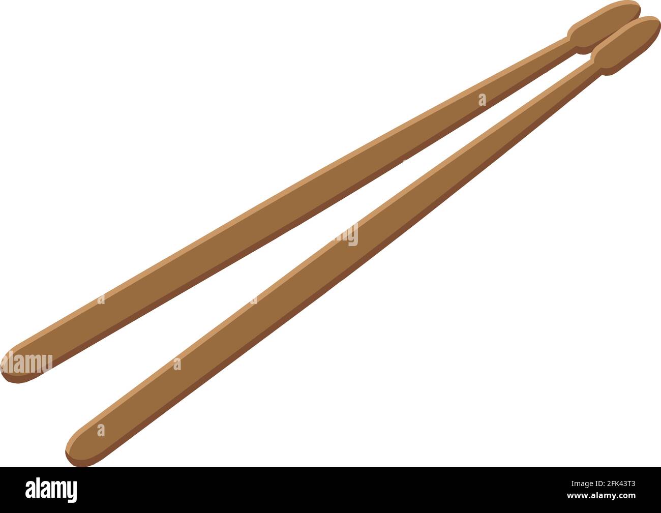 Drum sticks icon. Isometric of Drum sticks vector icon for web design ...