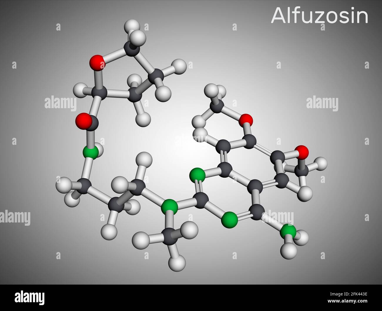 Alfuzosin molecule. It is antineoplastic agent, an antihypertensive ...