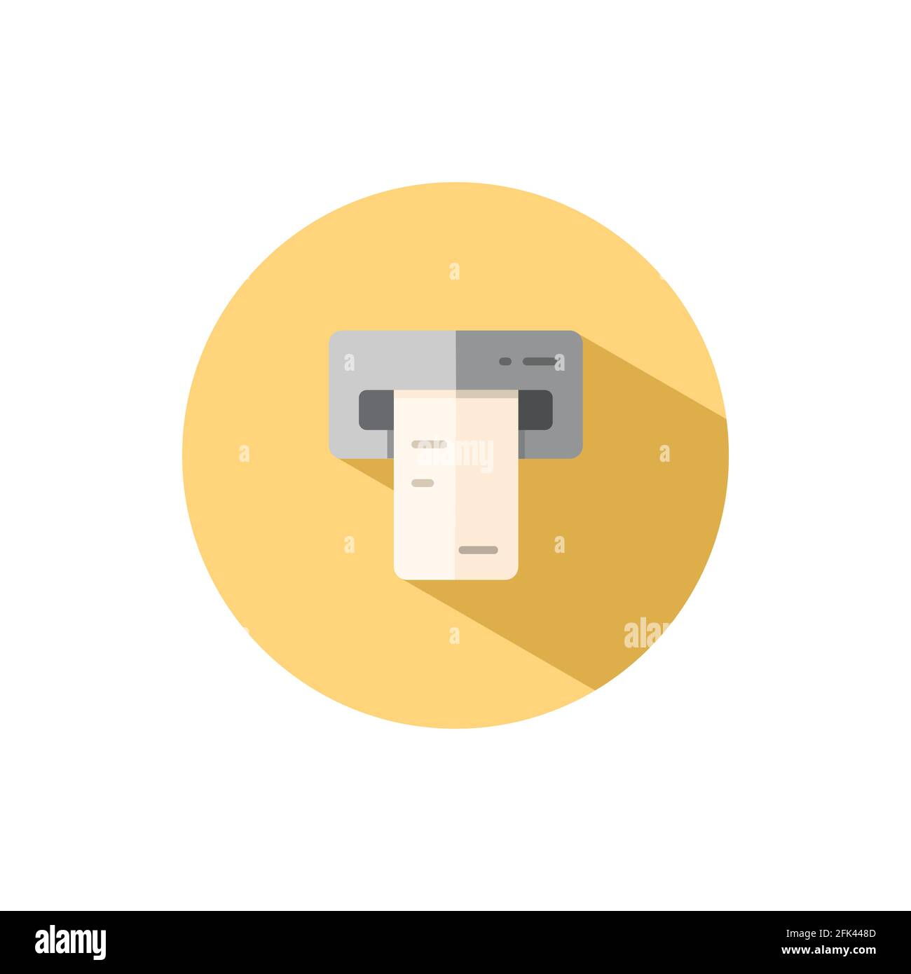 Ticket vending machine. Insert and purchase. Flat color icon in a ...