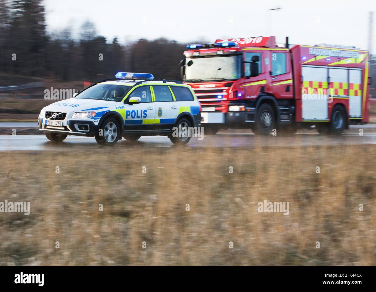 Swedish police car volvo hi-res stock photography and images - Alamy