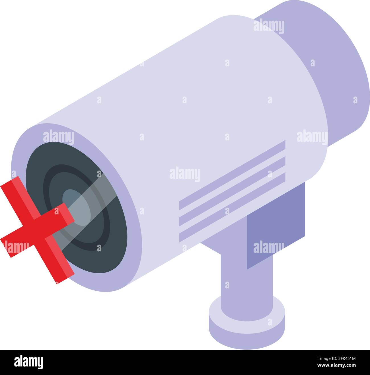 Privacy camera icon. Isometric of Privacy camera vector icon for web ...