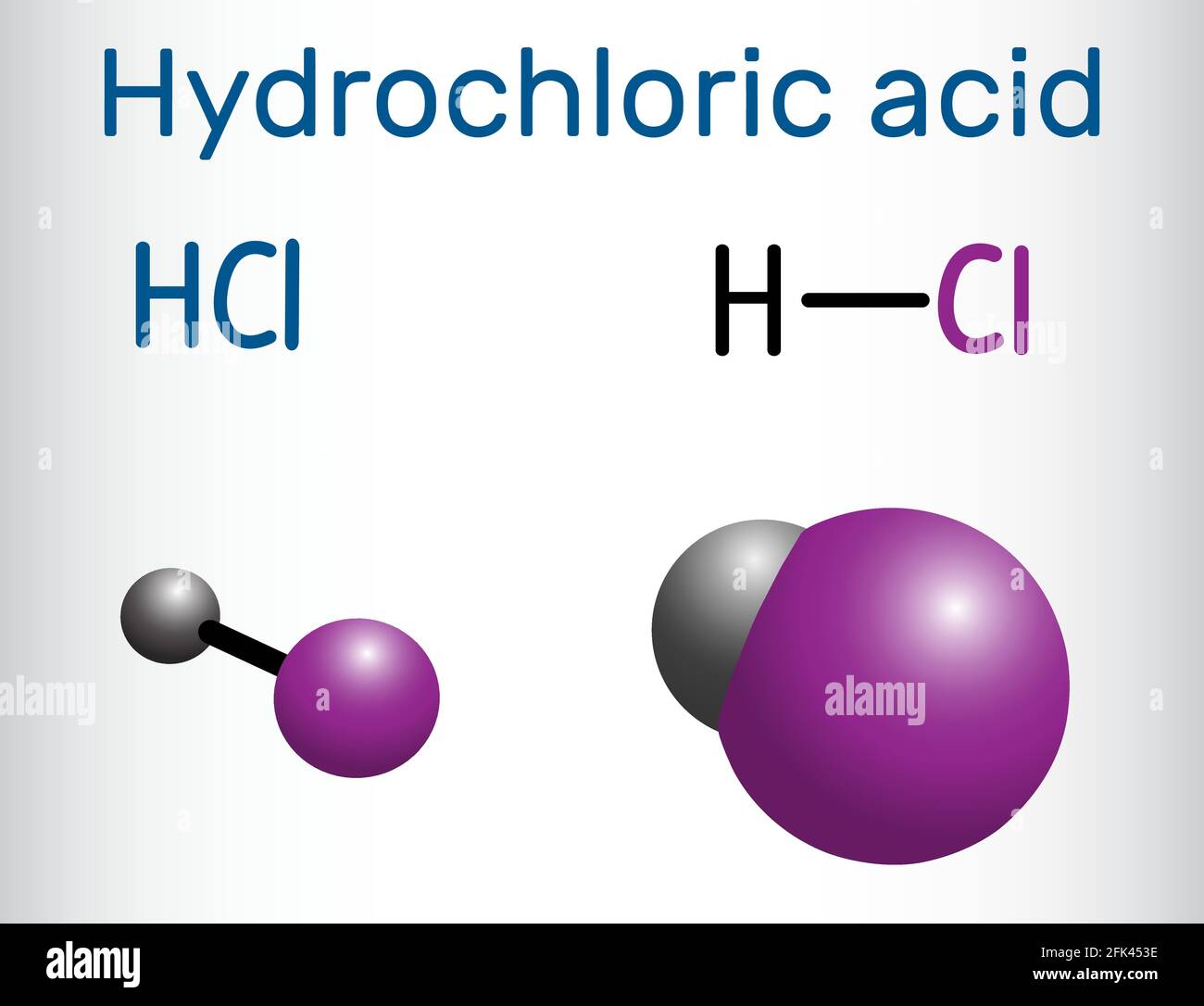 Hydrogen Chloride Molecule Hydrogen Chloride Molecule