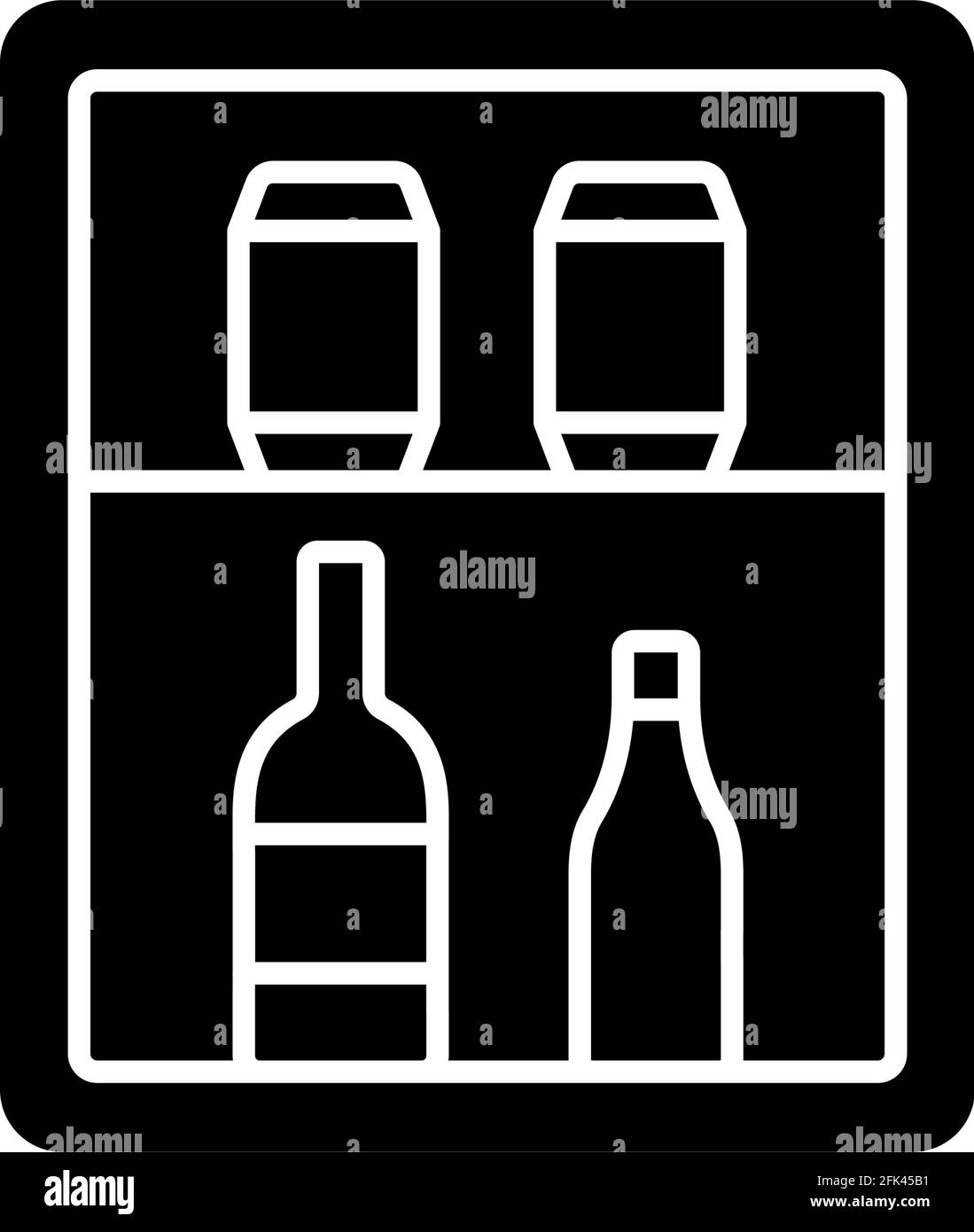 Mini bar black glyph icon Stock Vector Image & Art - Alamy