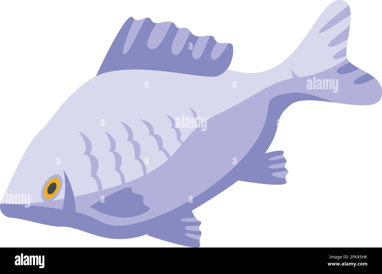 River fish icon. Isometric of River fish vector icon for web design ...