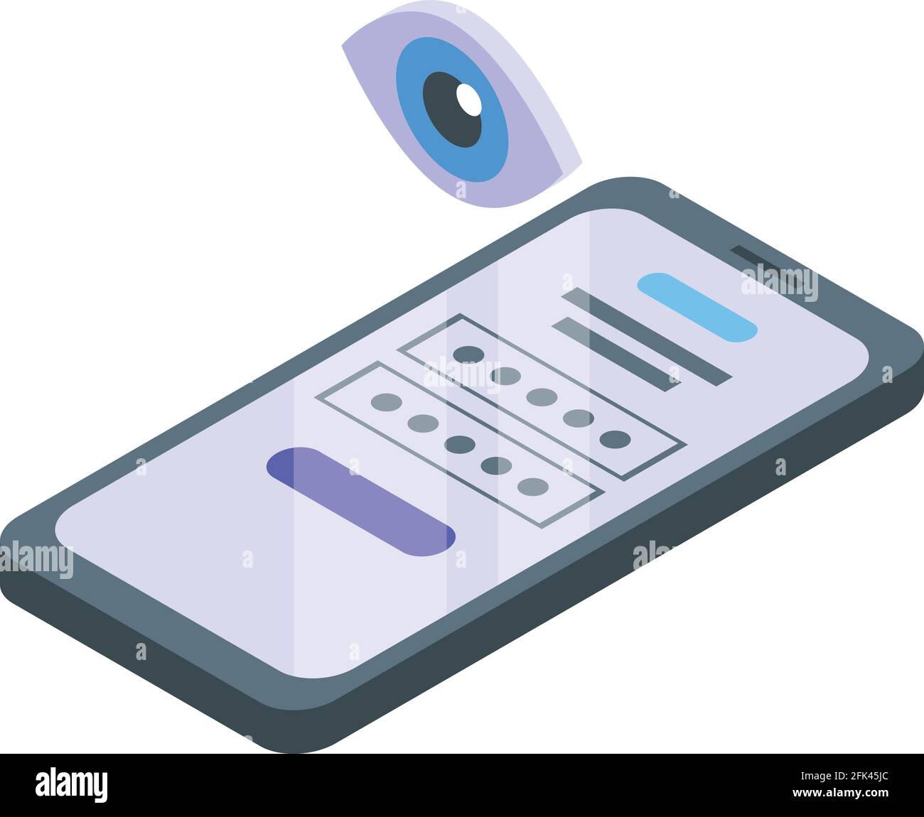 Privacy password icon. Isometric of Privacy password vector icon for ...