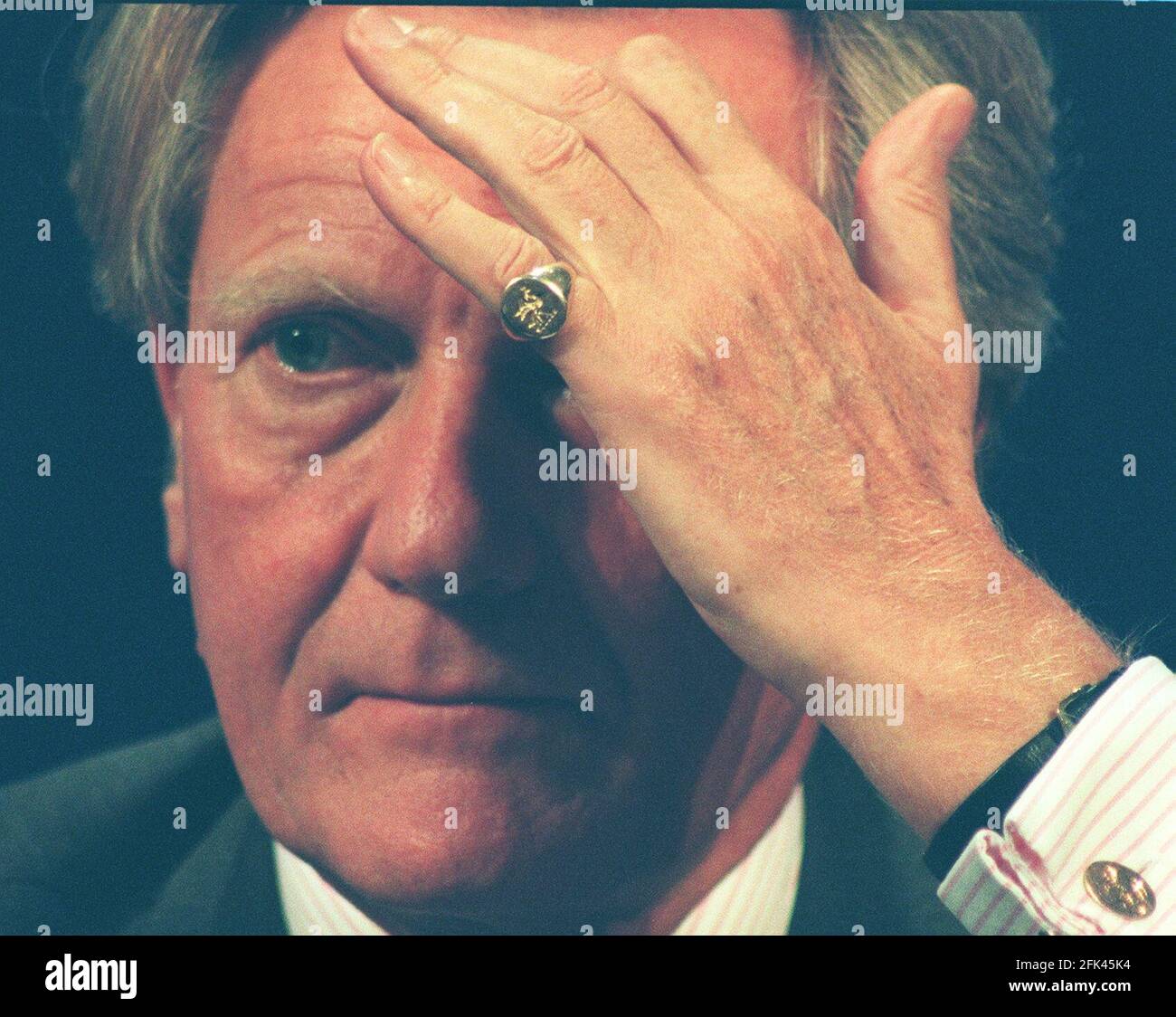 Michael Heseltine MP Deputy Prime Minister on the Top table during the ...