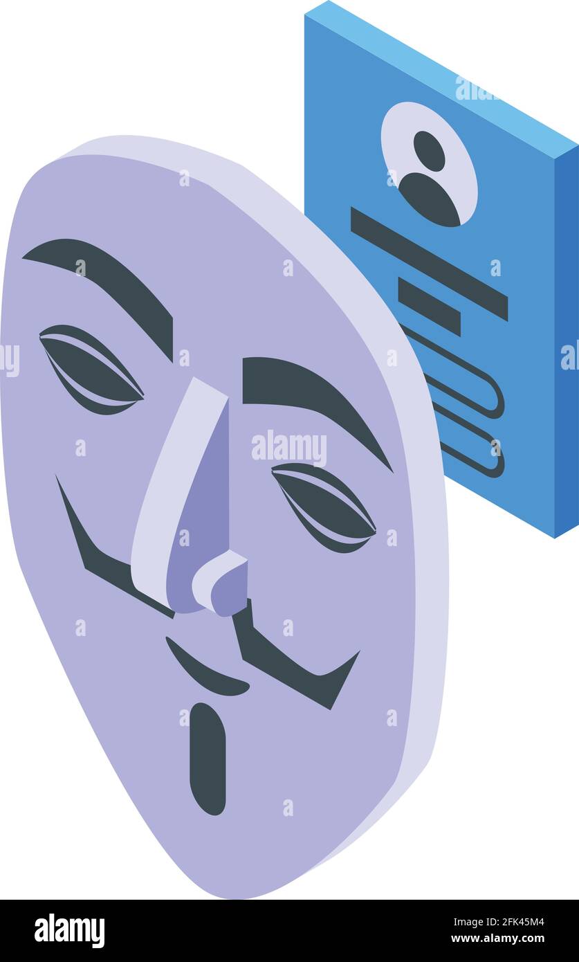 Private user icon. Isometric of Private user vector icon for web design ...