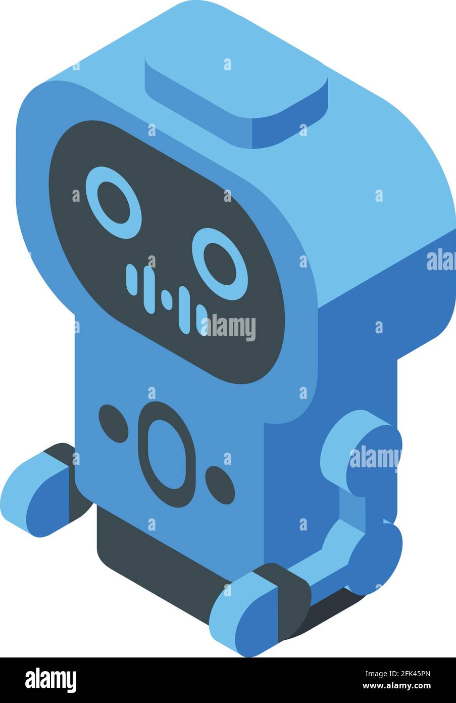 Robot speech recognition icon. Isometric of Robot speech recognition ...