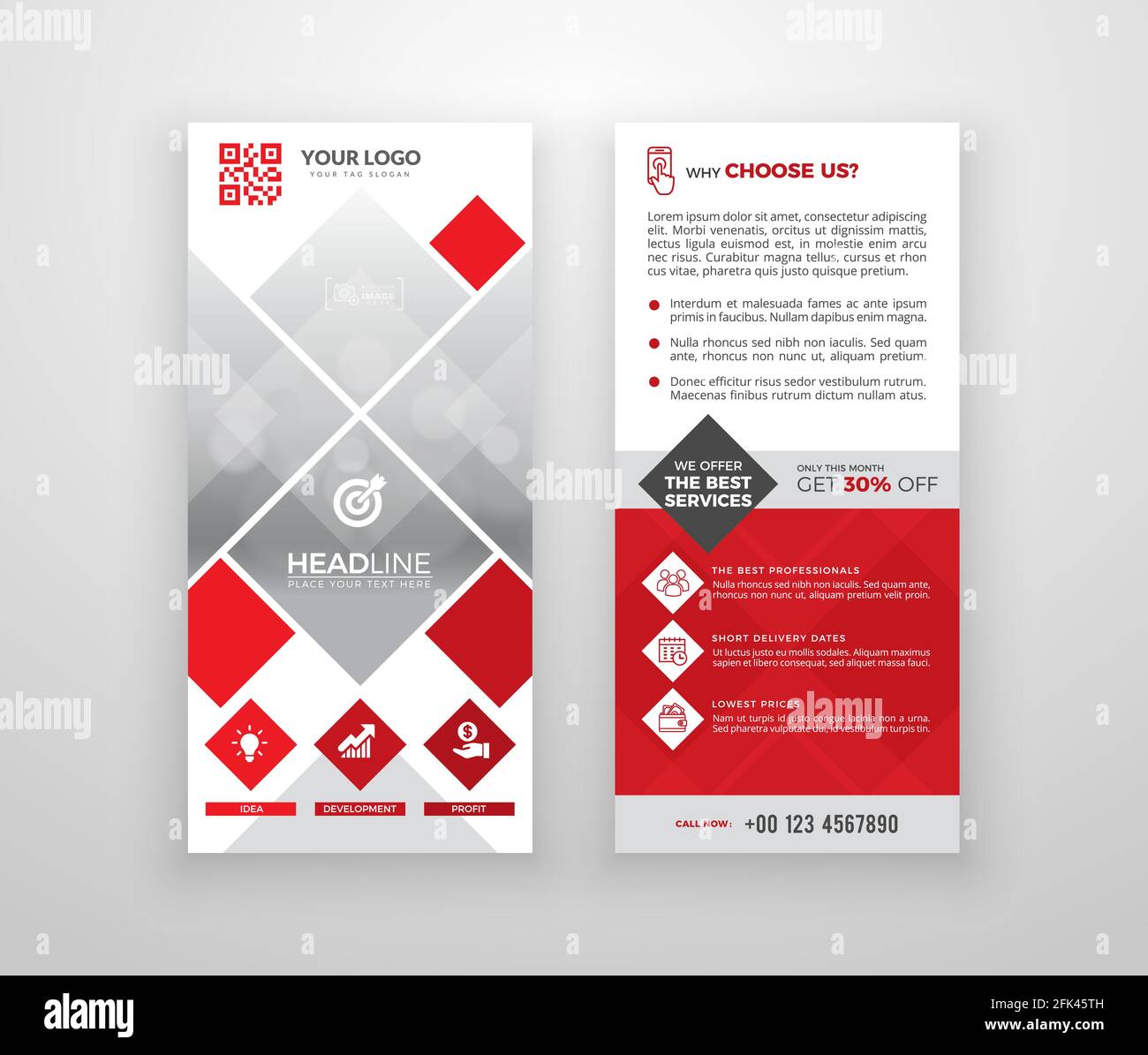 Double sided DL Flyer Design Brochure Or Flyer Template Layout With Double sided DL Flyer Design Brochure Or Flyer Template Layout With