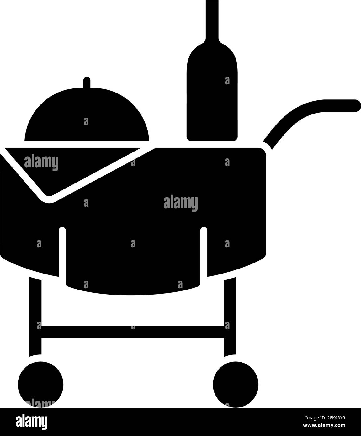 Room service black glyph icon Stock Vector Image & Art - Alamy