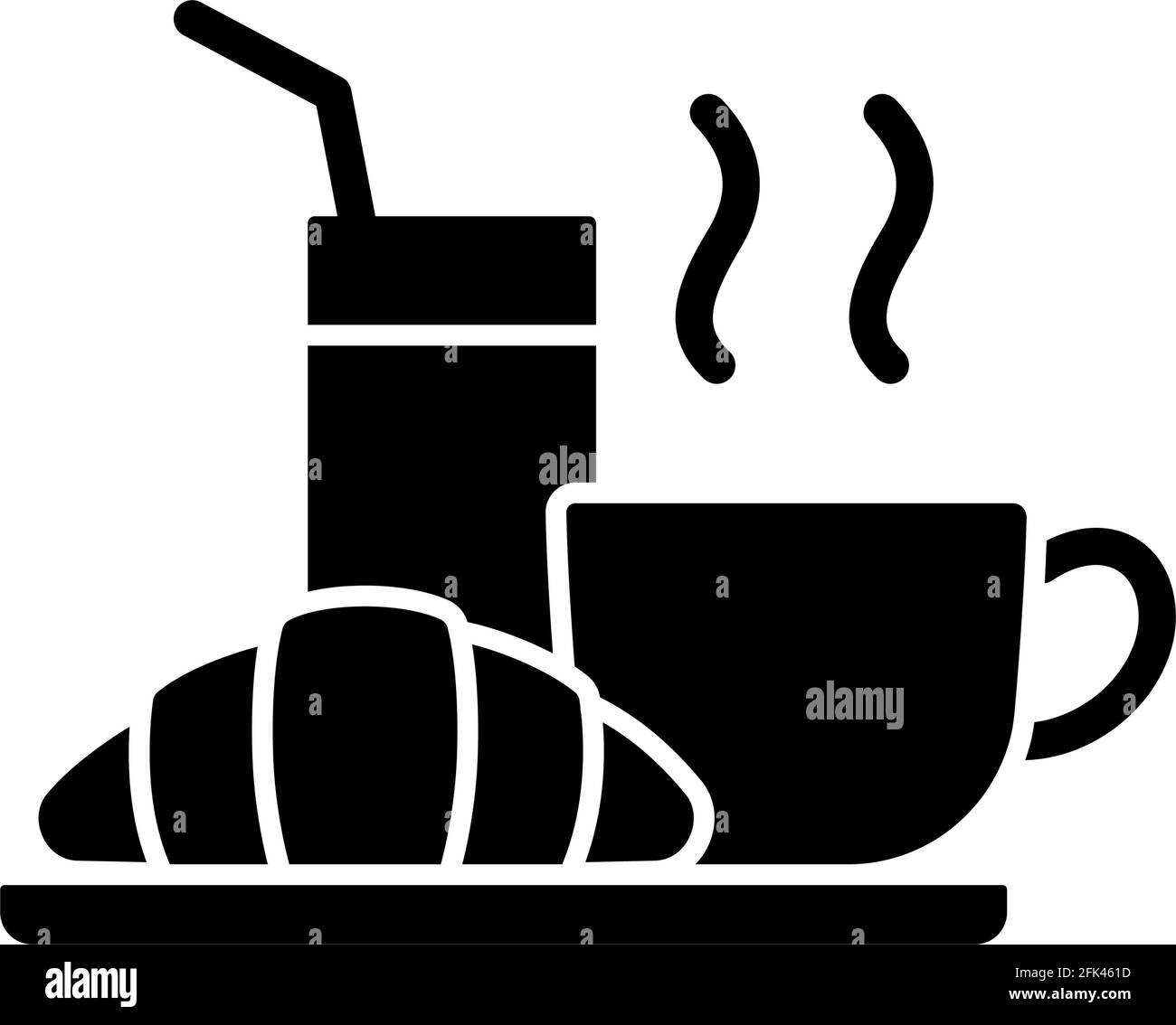 Buffet table food glyph Stock Vector Images - Alamy