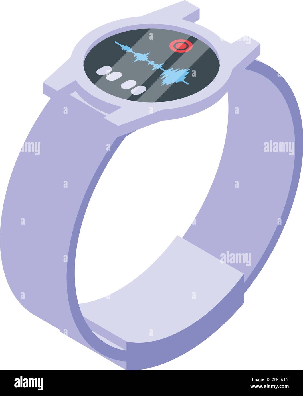 Smartwatch speech recognition icon. Isometric of Smartwatch speech ...