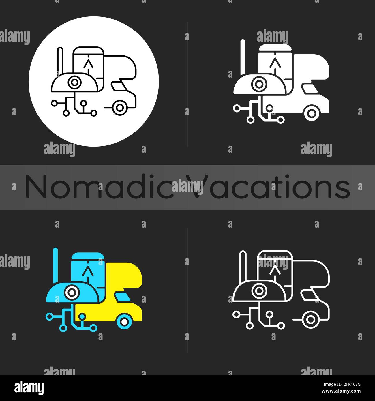 RV electronics dark theme icon Stock Vector Image & Art - Alamy
