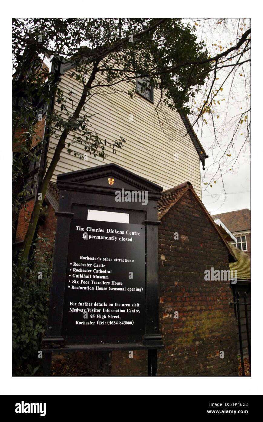 The Charles Dickens Centre in Rochester has been closed down.....pic ...