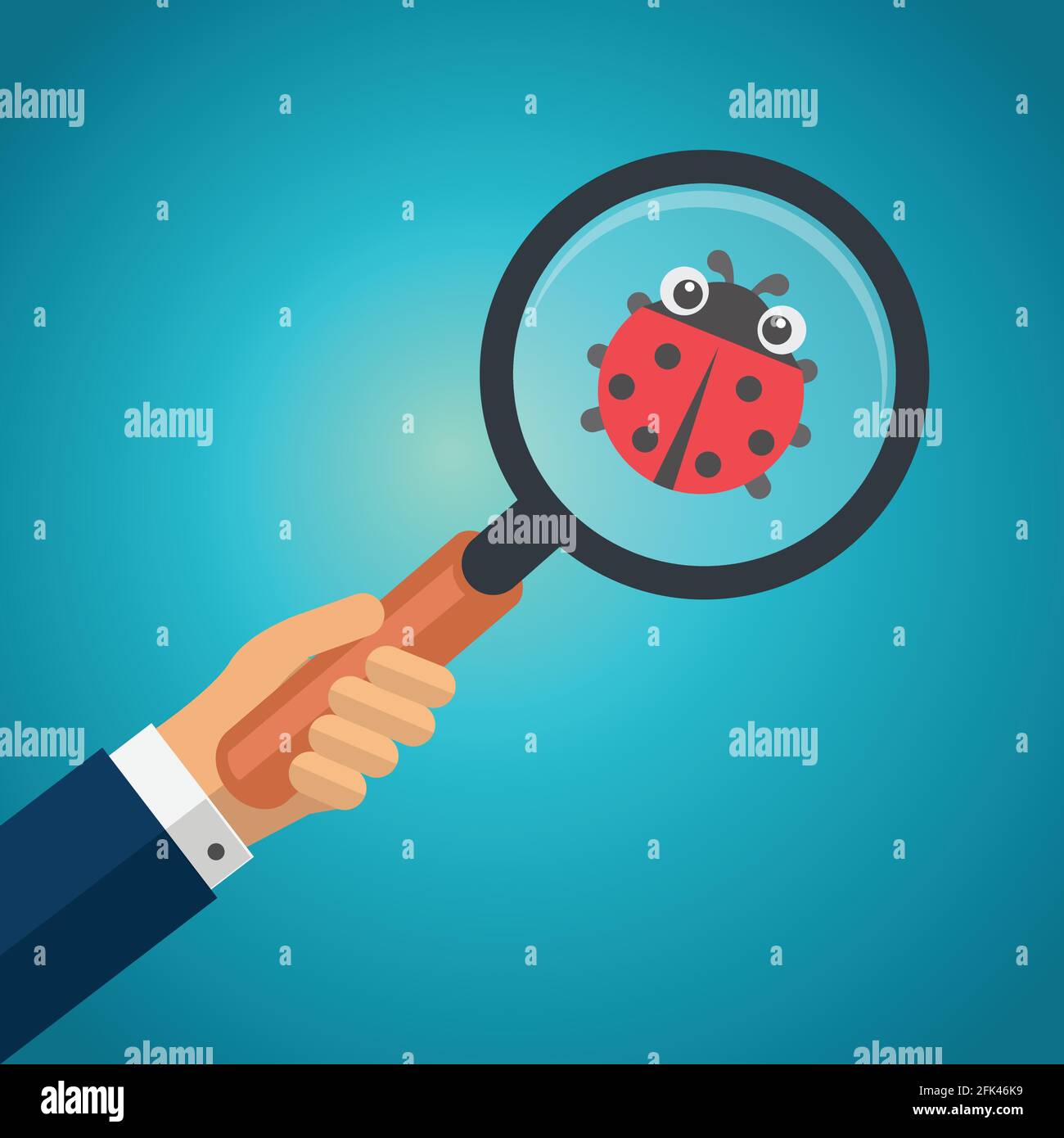 Magnifying glass insect hi-res stock photography and images - Alamy
