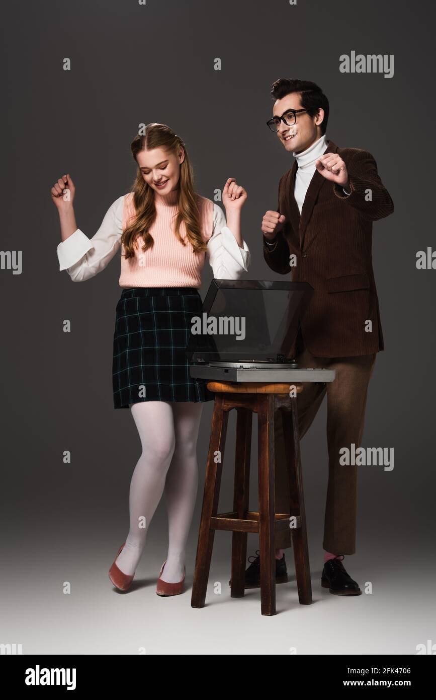 Grey record player hi-res stock photography and images - Alamy