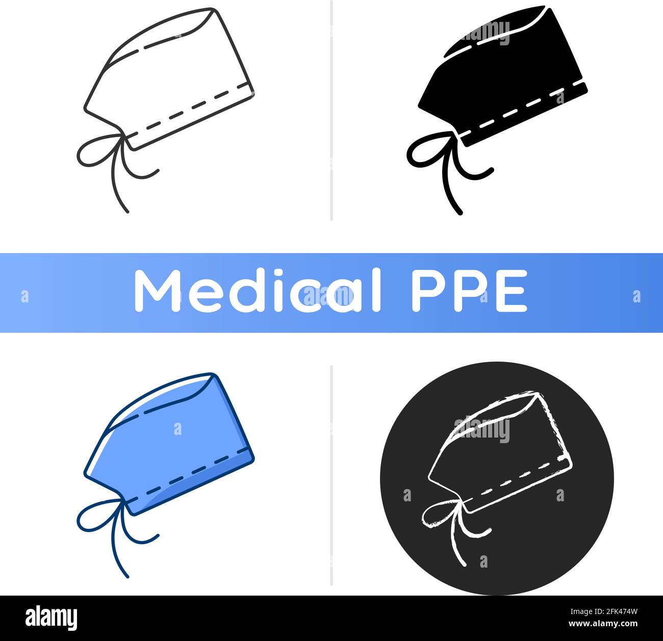 Surgeon cap Stock Vector Images - Alamy