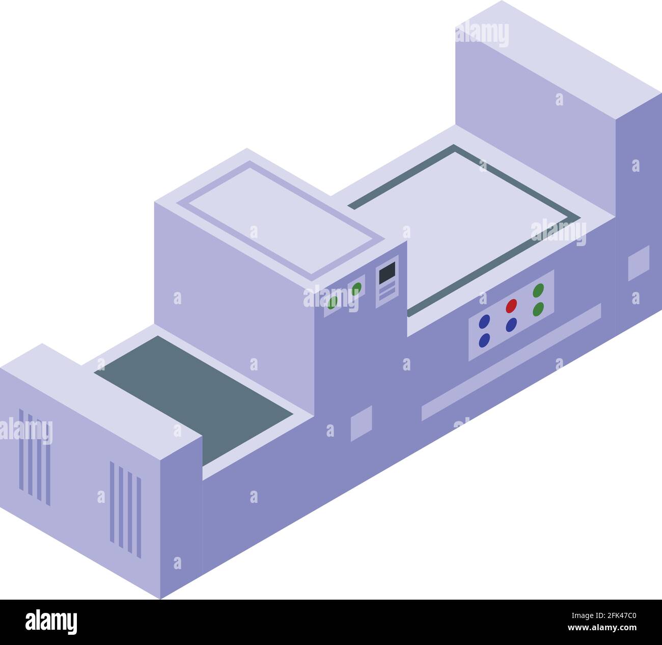 Paper production equipment icon. Isometric of Paper production ...