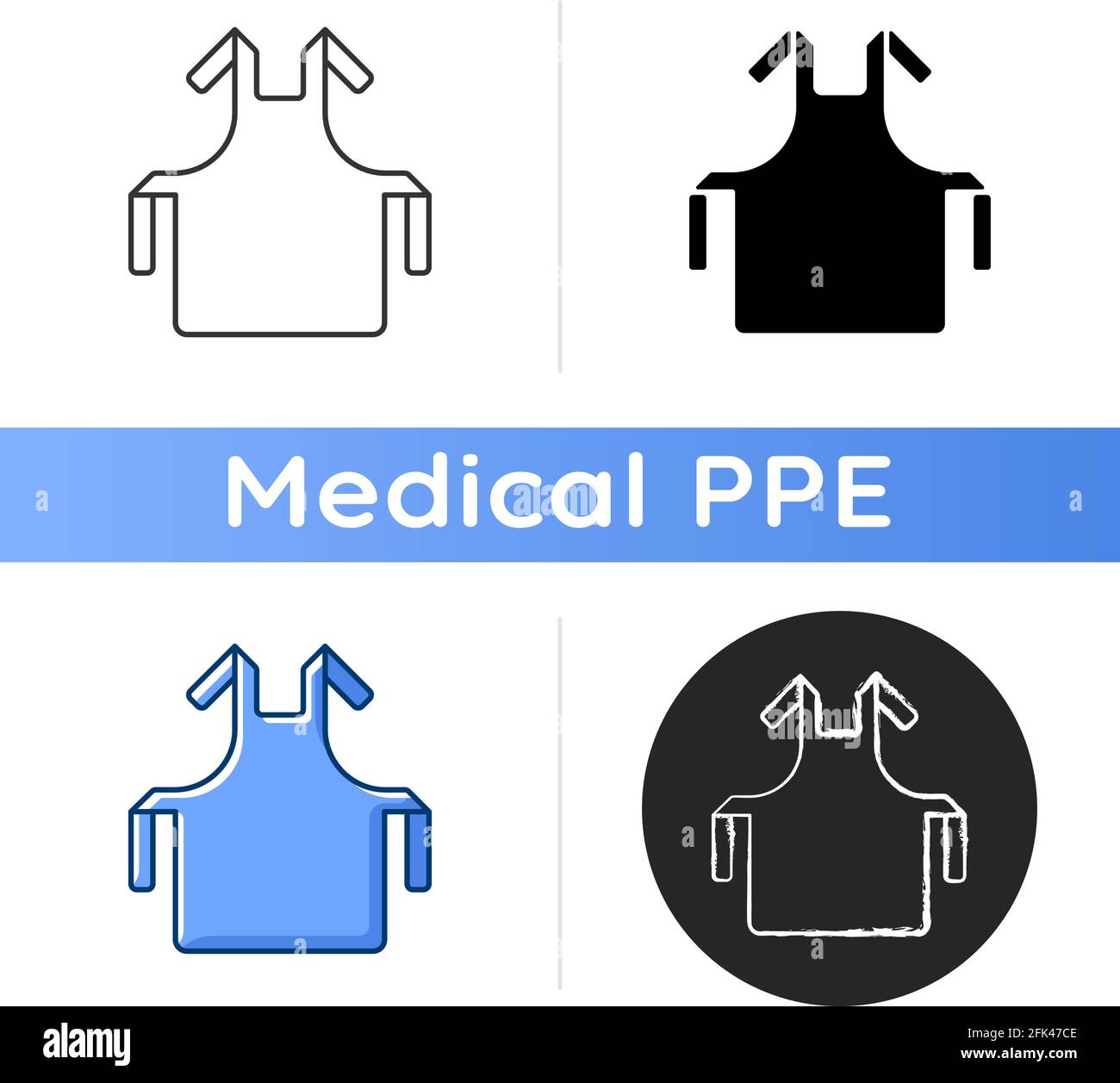 Medical apron icon Stock Vector Image & Art - Alamy