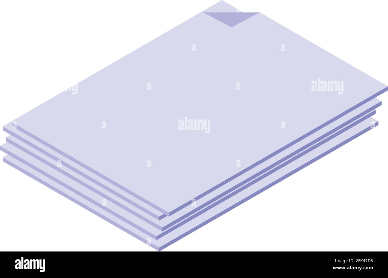 Paper sheets icon. Isometric of Paper sheets vector icon for web design ...