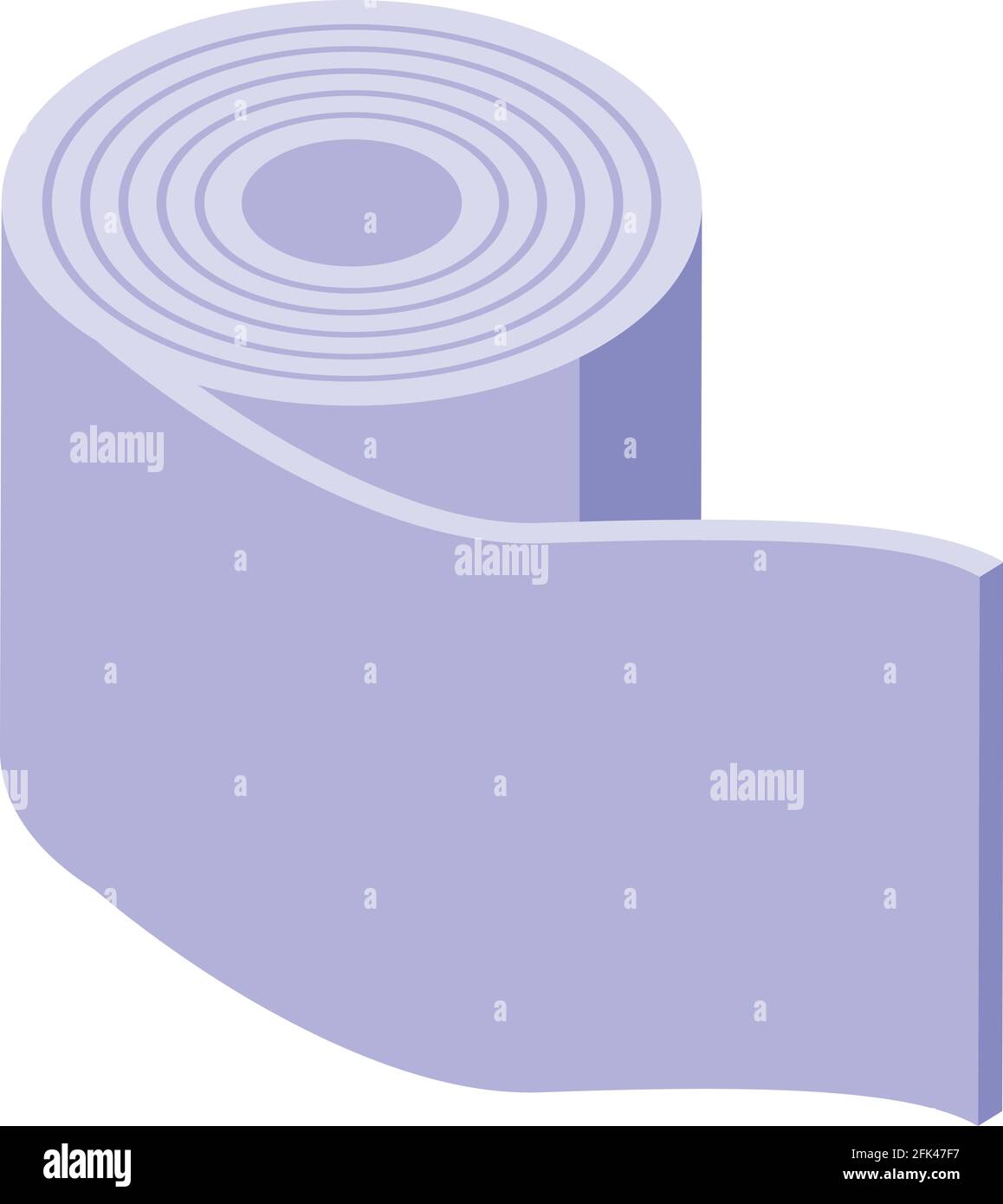 Paper rolling icon. Isometric of Paper rolling vector icon for web ...