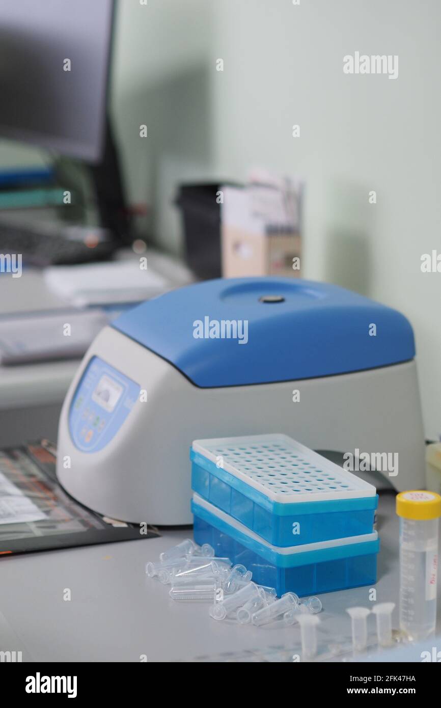 Medical, biological laboratory. Laboratory equipment and devices Stock ...