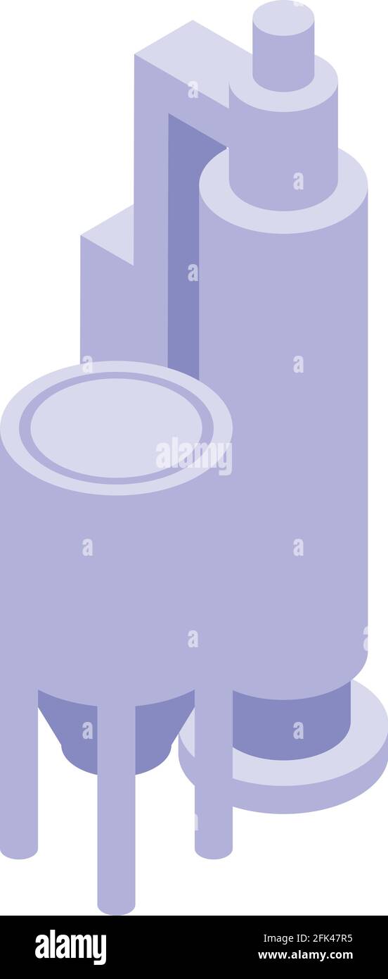 Paper manufacturing icon. Isometric of Paper manufacturing vector icon ...