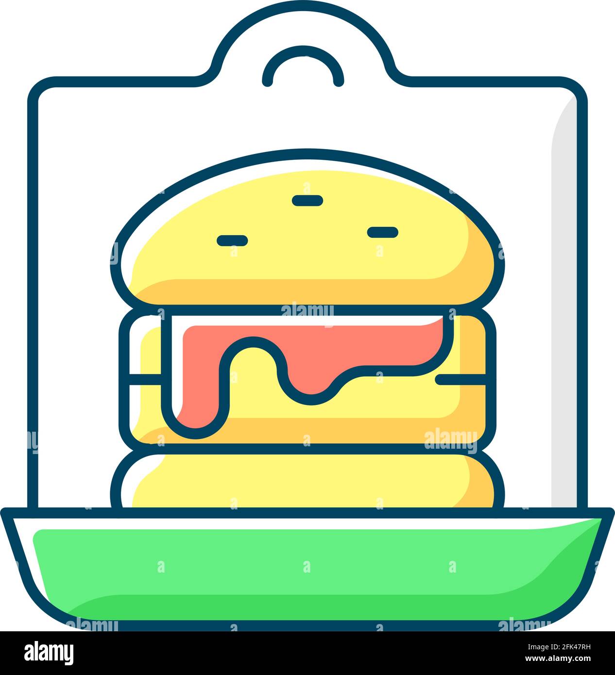 Takeaway sandwiches Stock Vector Images - Alamy