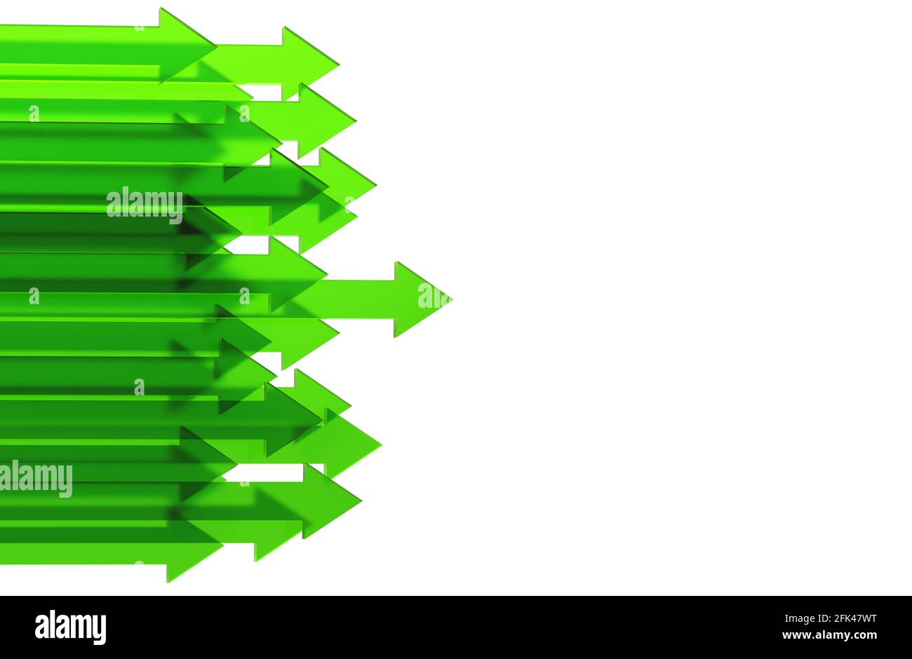 Green arrow. Growing business background concept.3D rendering Stock ...