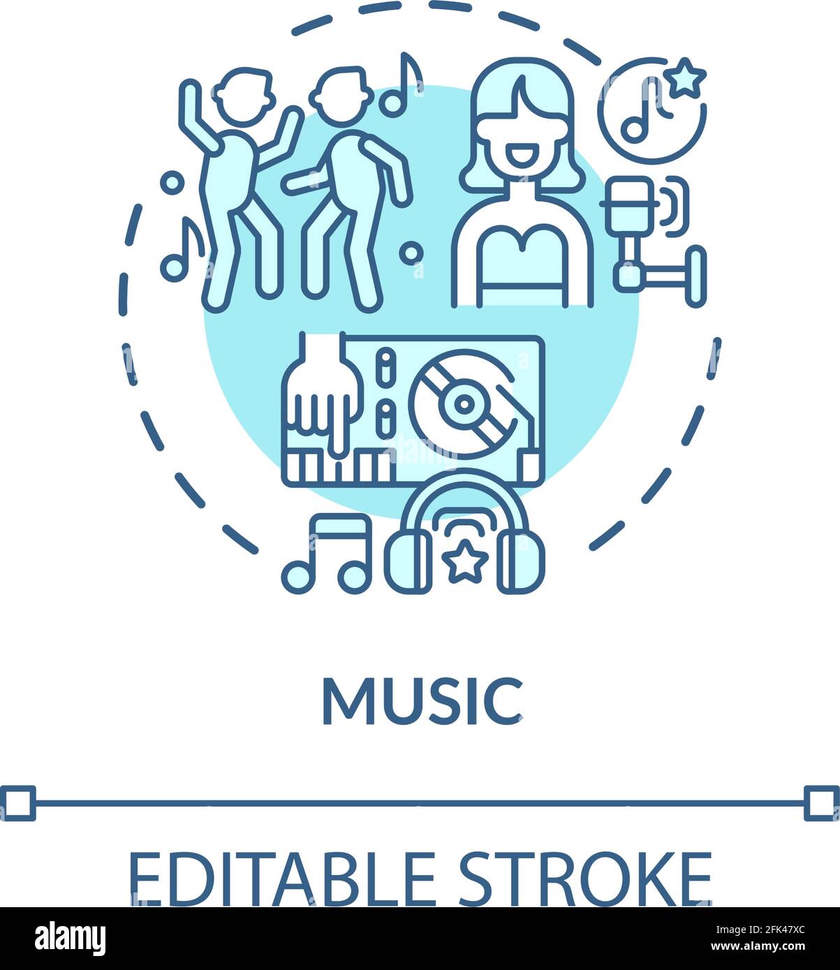Music concept icon Stock Vector Image & Art - Alamy