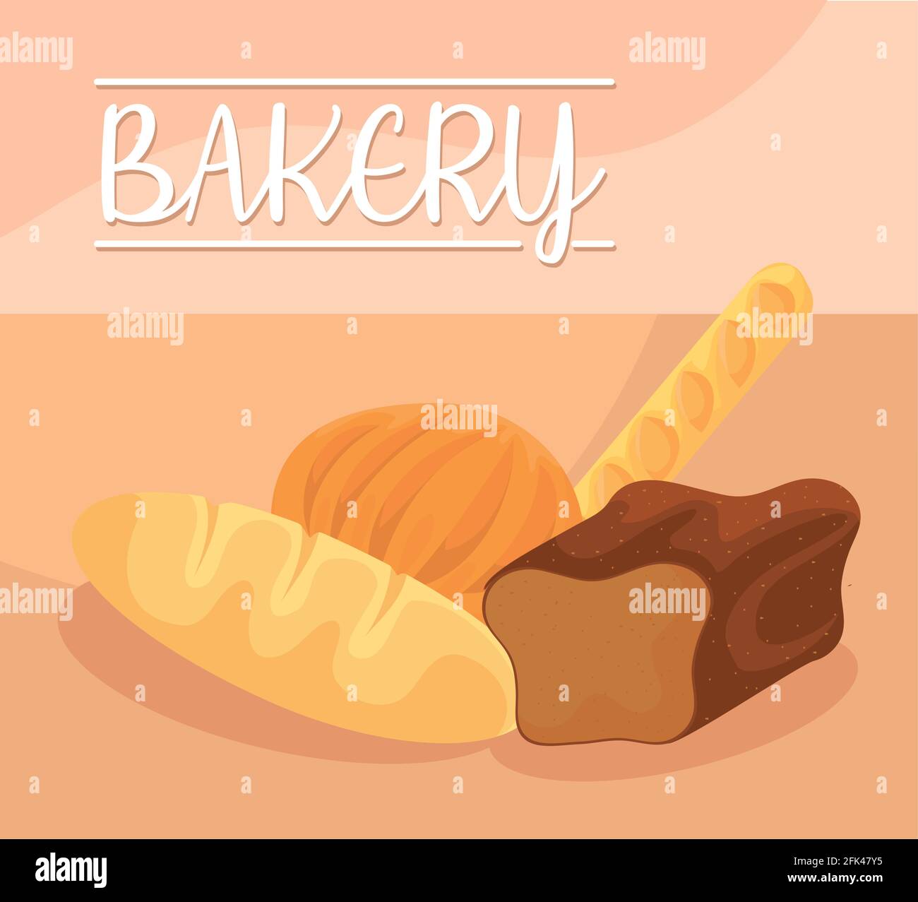 bakery lettering and breads Stock Vector Image & Art - Alamy
