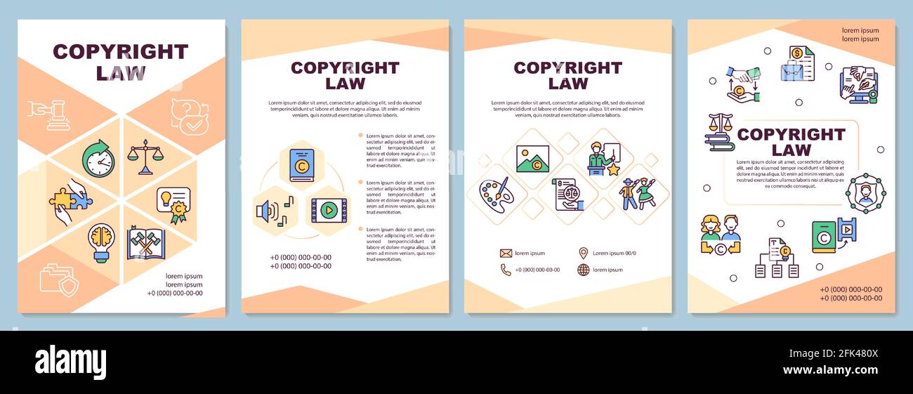 Copyright law brochure template Stock Vector Image & Art - Alamy