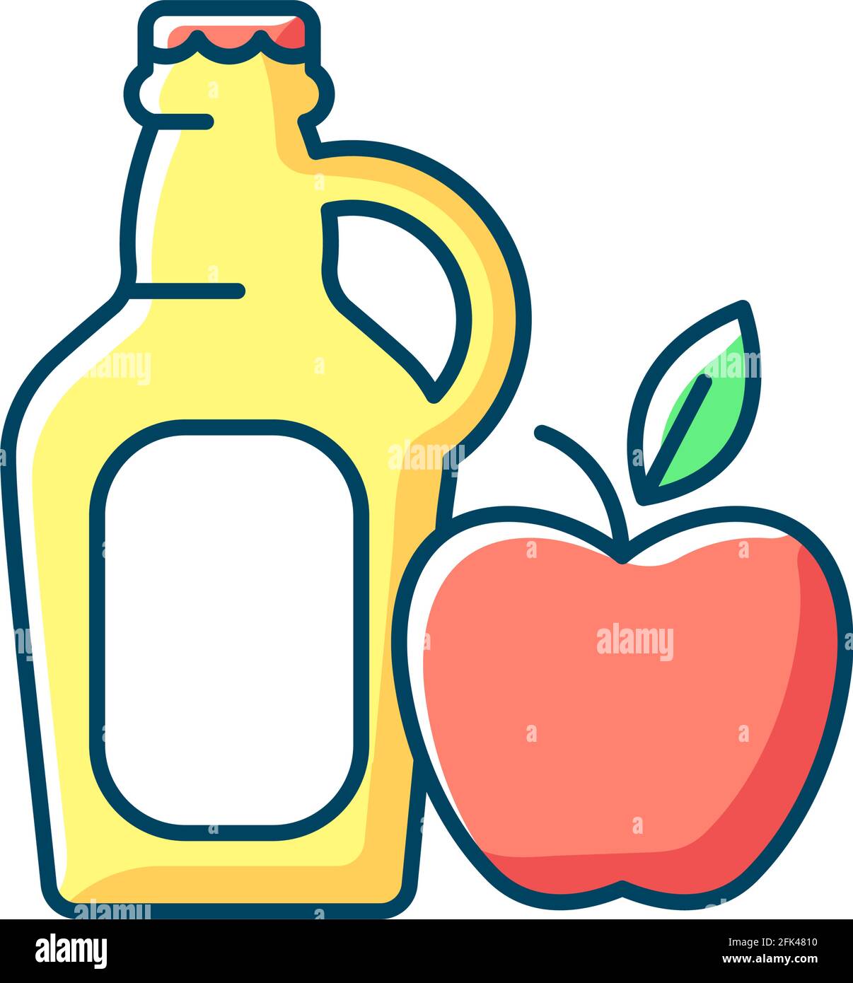 Cider to go RGB color icon Stock Vector Image & Art - Alamy