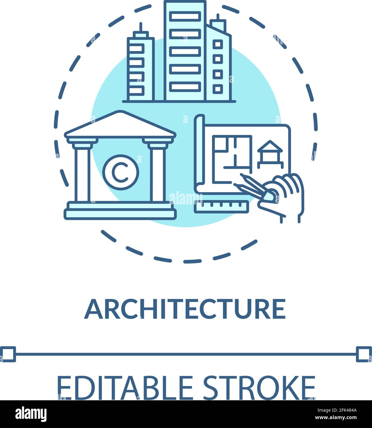 Architecture concept icon Stock Vector Image & Art - Alamy